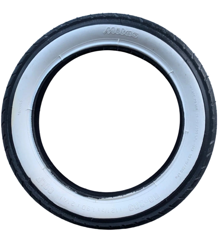Mitas White Wall Tyre & Inner Tube – Wooden Go Kart Shop